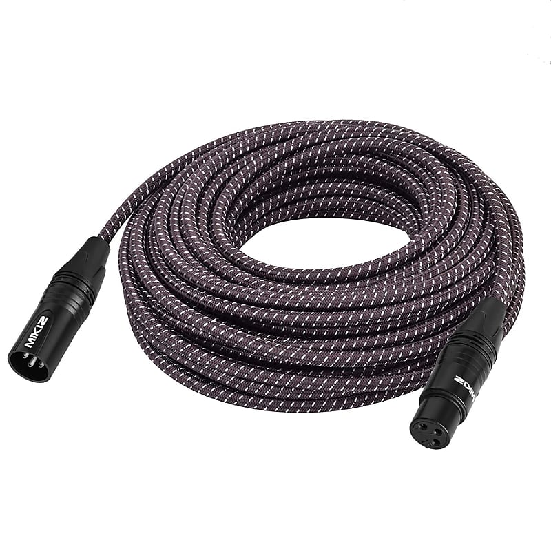 Xlr Cable Braided 50Ft- Xlr Male To Female Microphone Mic | Reverb