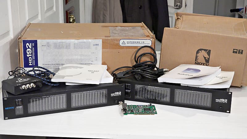 2 x MOTU HD192 - Black Lion Upgraded Interface - BUNDLE | Reverb