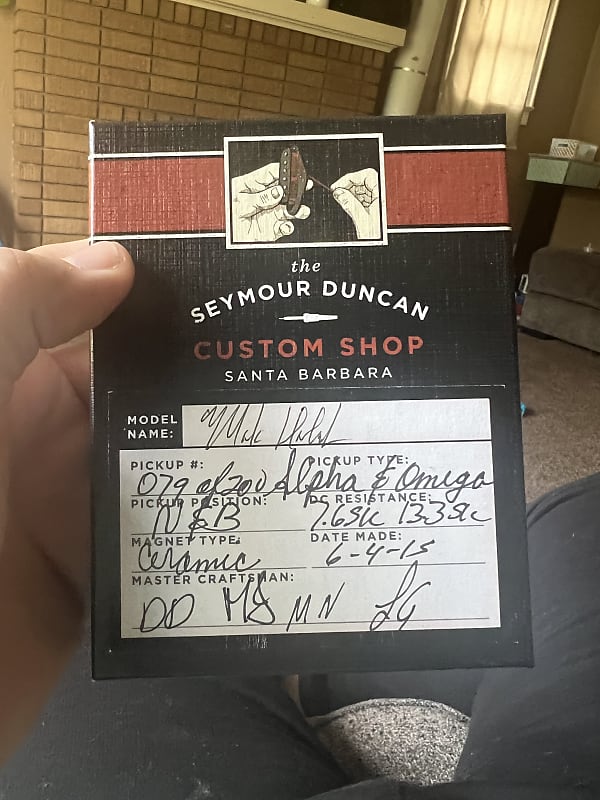 Seymour Duncan Custom Shop Alpha Omega 2015 Black Reverb