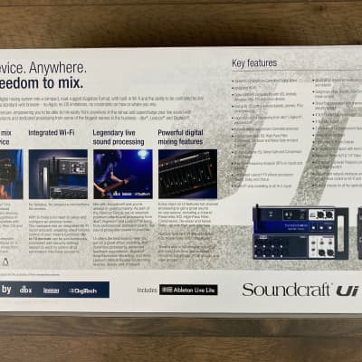 Soundcraft Ui12 12-channel Digital Mixer With WIFI for | Reverb