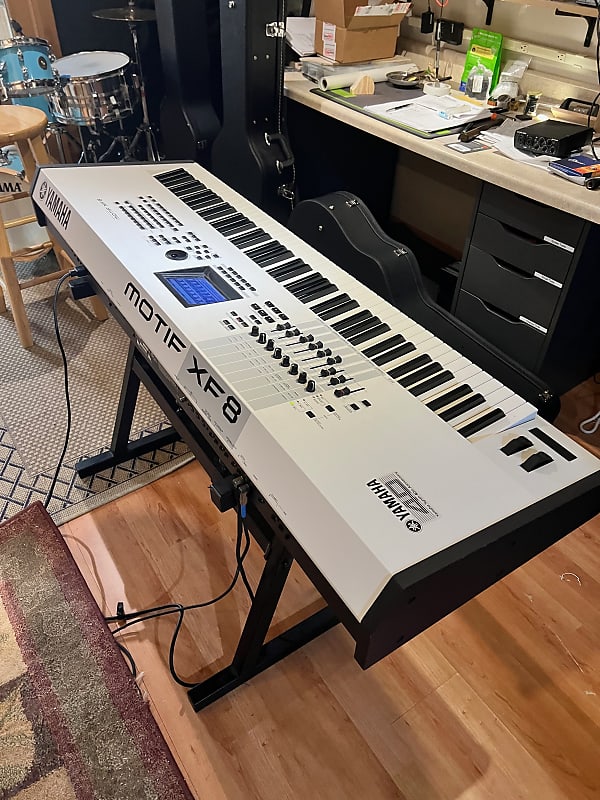 Yamaha Motif XF 8 Production Synthesizer 2010s - White | Reverb