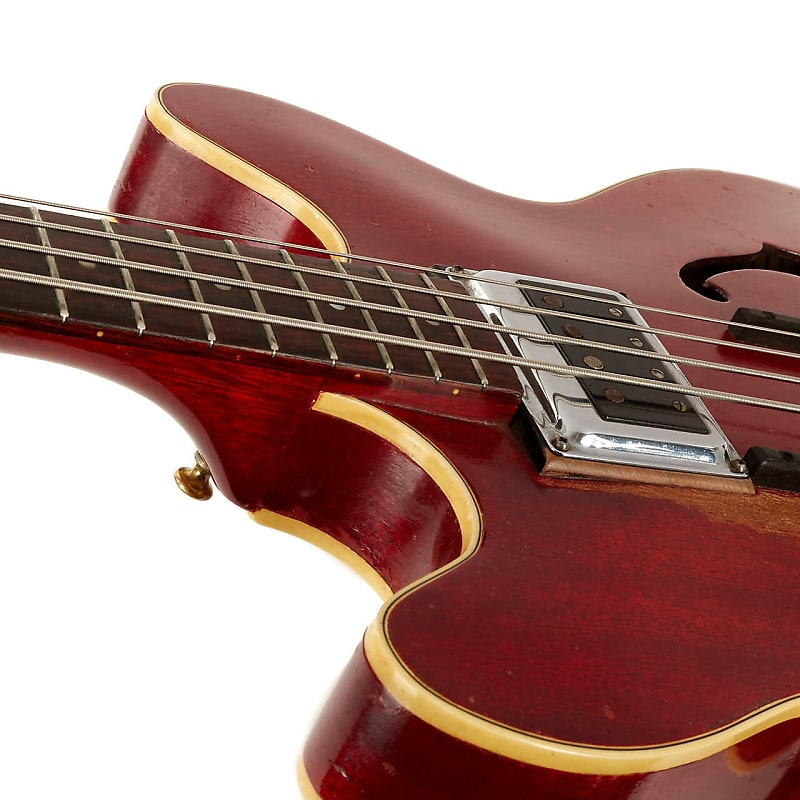 Guild Starfire Bass Cherry Red 1967 | Reverb