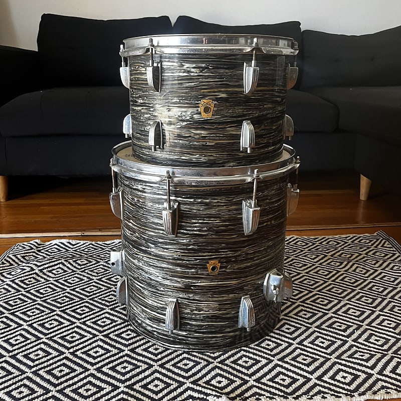 Ludwig Black Oyster Floor and Rack Tom | Reverb