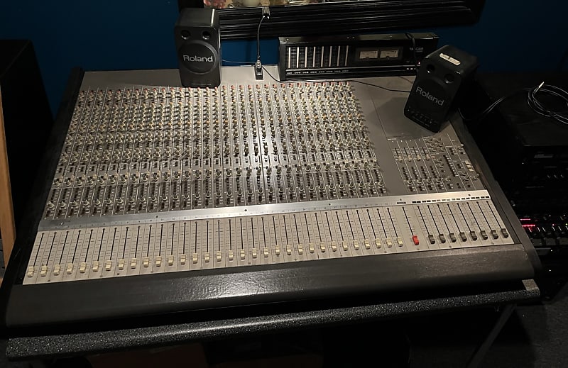 TASCAM M-3500 32 Channel Mixing Board w Power Supply & Table | Reverb