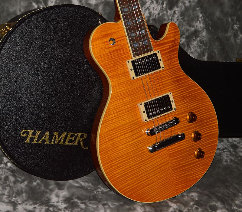 2005 Hamer - Monaco Elite - Amber Translucent | Reverb