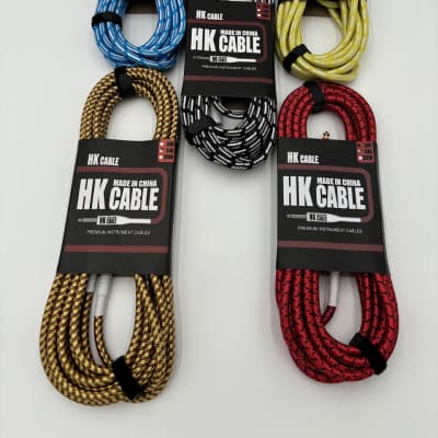 HK Cable 5m (15 ft plus) Guitar Cable - Yellow | Reverb