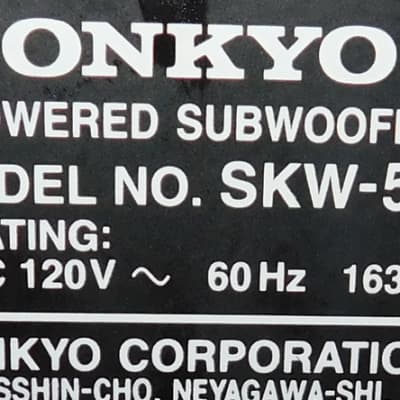 Onkyo SKW-560 10" powered subwoofer | Reverb