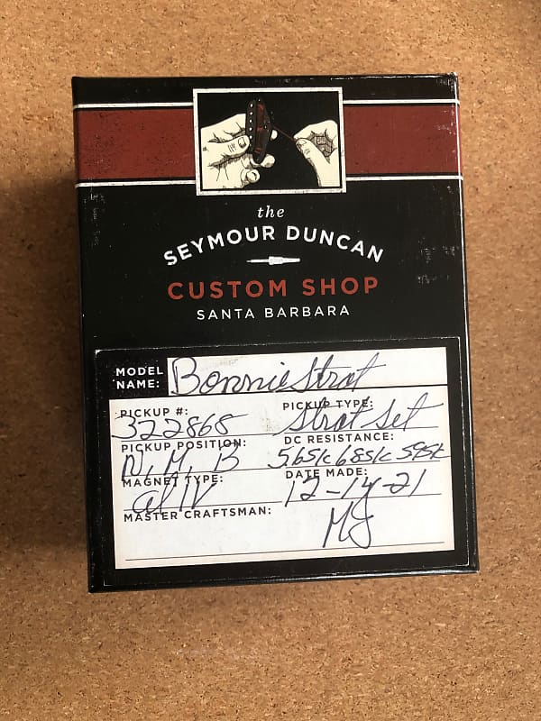 Seymour Duncan Joe Bonamassa Signature "Bonnie" Strat Pickup | Reverb