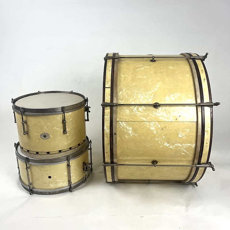 Ludwig&Ludwig Chief outfit 1940’s - White Marine Pearl | Reverb
