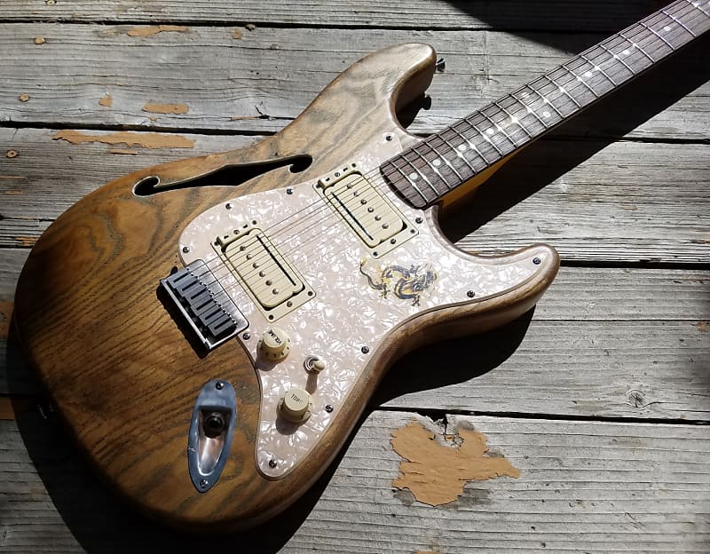 Super Strat Partscaster - Warmoth Chambered Hardtail with | Reverb