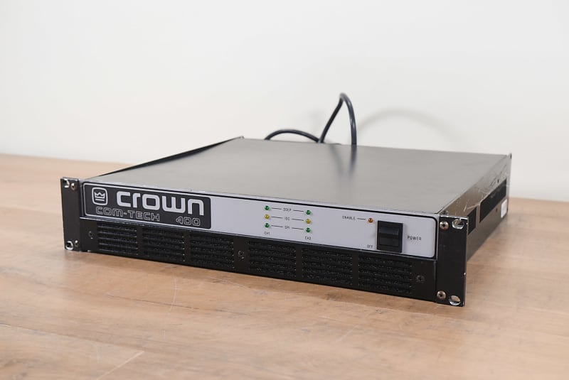 Crown Com-Tech 400 2-Channel Power Amplifier (church owned) | Reverb