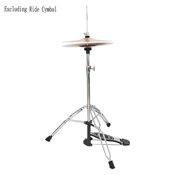 High Hat Cymbal Stand with Pedal Silver & Black | Reverb