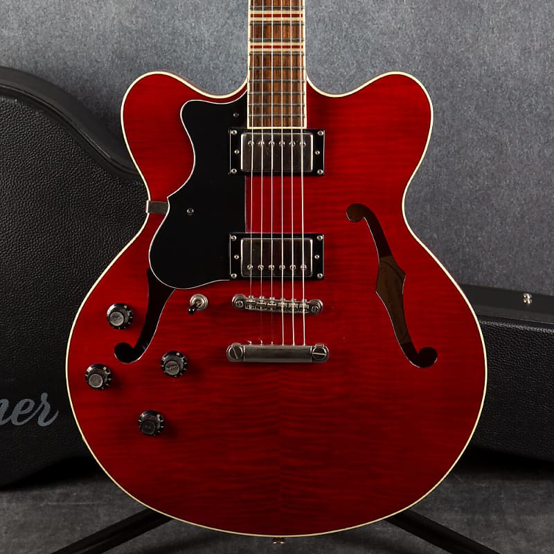 Hofner Verythin Contemporary Series - Left Handed - Cherry - | Reverb