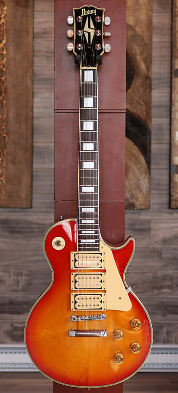 90s Burny RLC-75AF Ace Frehley Heritage Sunburst / 2 piece | Reverb