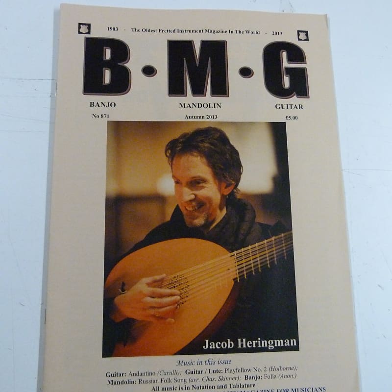 magazine B-M-G Banjo Mandolin Guitar, Autumn 2013, Jacob | Reverb