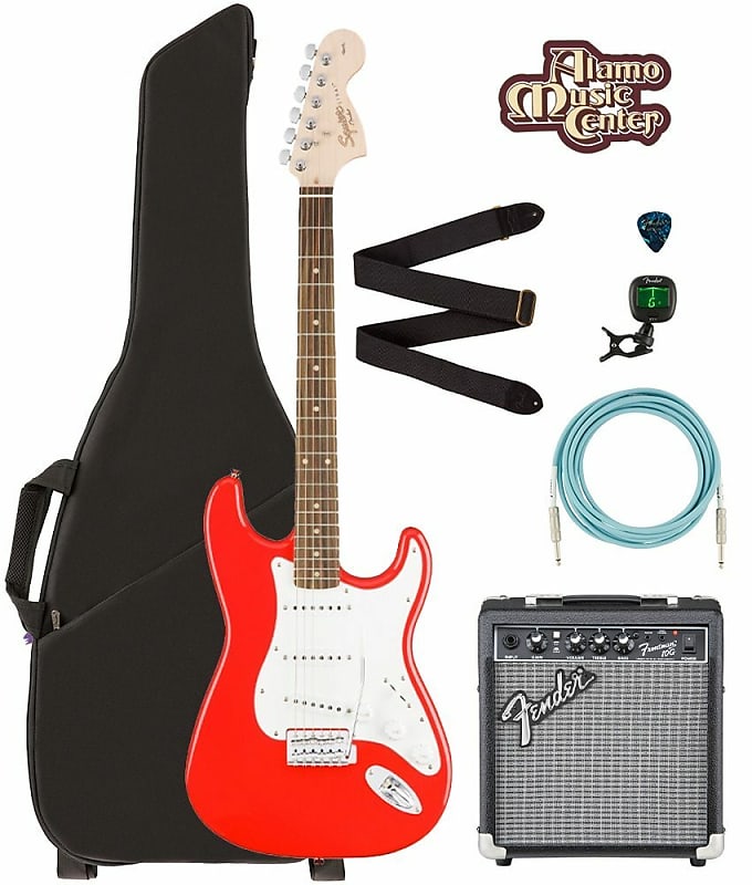 Squier by Fender Affinity Stratocaster, 0370600570 Race Red | Reverb