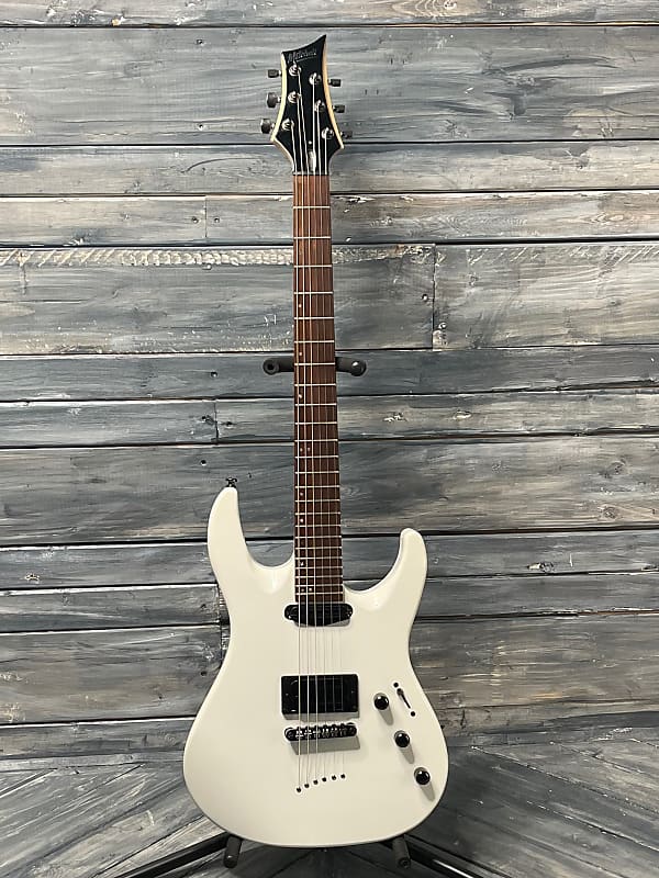 Used Mitchell MD200 Double Cutaway Electric Guitar - White | Reverb