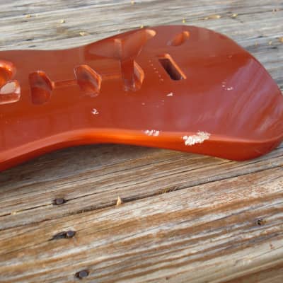 MJT MJT / Strat style Body 2023 - Faded Candy Apple Red Nitro | Reverb