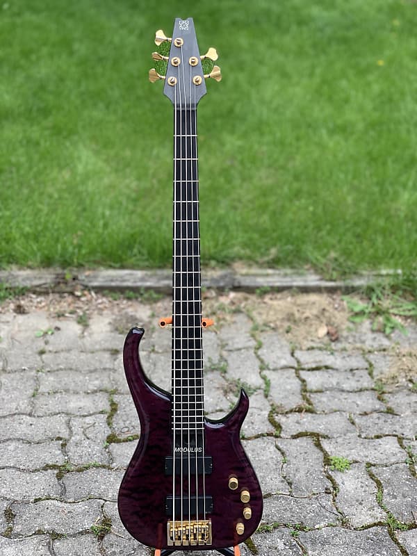 Modulus Q5 Quantum 5 Quilted maple top 5-String Bass | Reverb