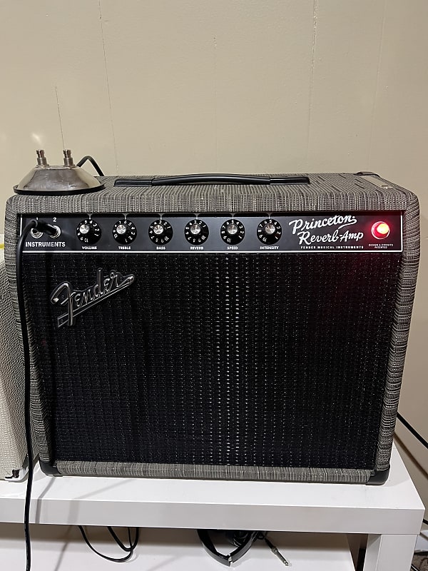 Fender Princeton reverb charcoal chilewich special run with | Reverb