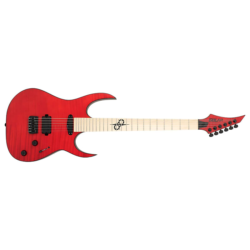 Solar SB1.6HFBR Flame Blood Red Matte Electric Guitar | Reverb