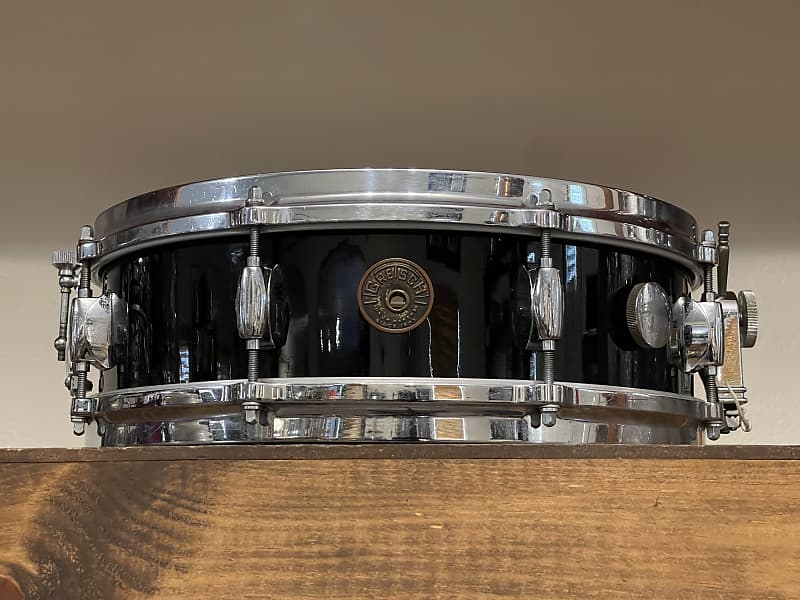 1960's Gretsch 4175 Progressive Jazz 4x14 Black Lacquer Snare | Reverb