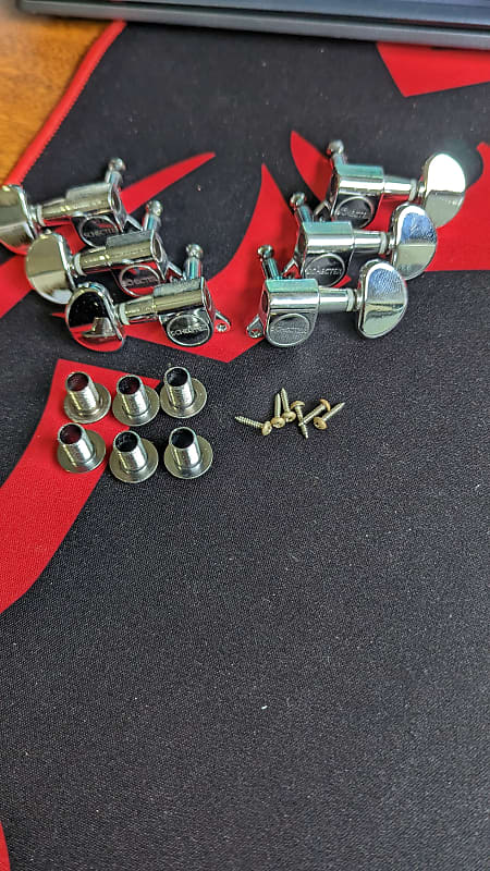 Schecter Grover-Style OEM Tuning Machines 2015 - Chrome | Reverb
