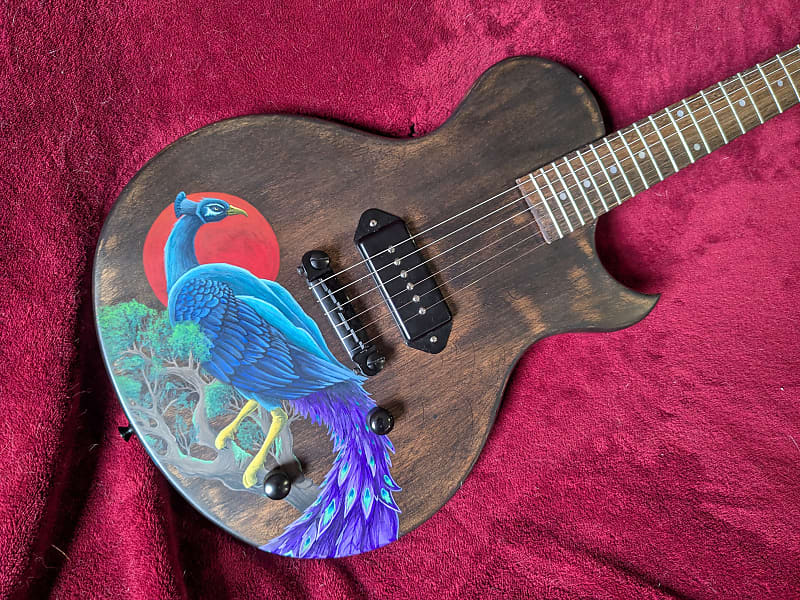 Custom Painted "The Peacock" LP Jr. Build | Reverb