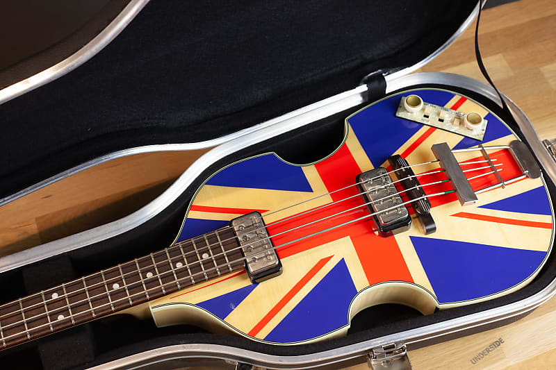 Hofner Union Jack 125th Anniversary 4 String Bass Guitar | Reverb