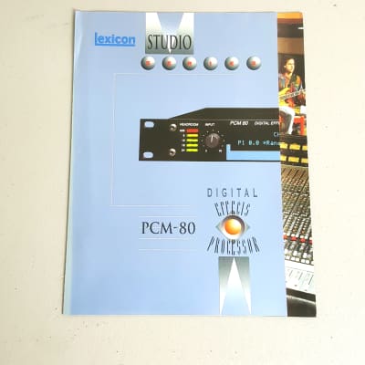 Lexicon PCM 80 Effects Processor - Original Brochure! | Reverb