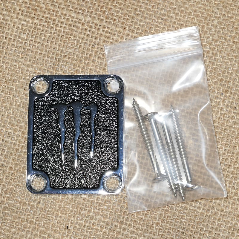 Neck Plate Chrome Black, 2017 Schecter PT Tele Monster - Same | Reverb