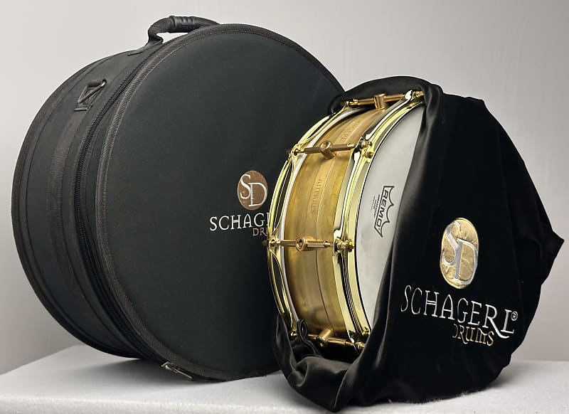 Schagerl 5x14" Raw Brass "Antares" Snare Drum | Reverb