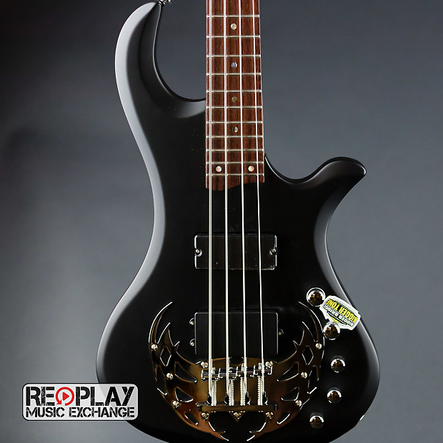 Traben Array 4 Bass Tribal Flame Bridge Satin Black | Reverb