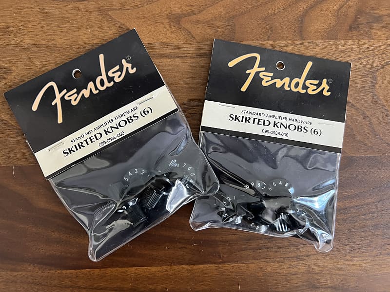 Fender Skirted Amp Knobs (NOS) 80s/90s - Black | Reverb