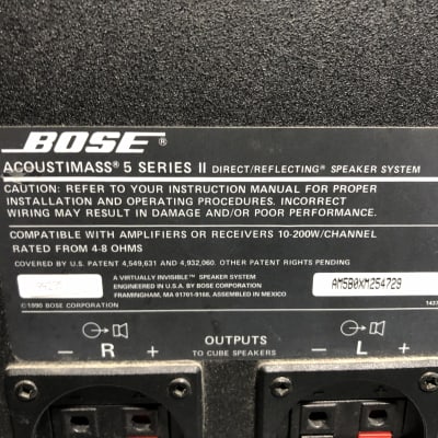 Bose Acoustimass 5 Series II Speaker System Subwoofer Bass | Reverb