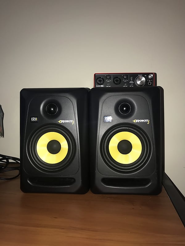 KRK Rokit 5 (3rd gen) and Focusrite Scarlett 2i2 (2nd gen) | Reverb