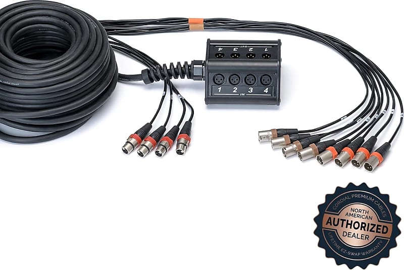 Cordial 16-Channel In / 4-Channel Out Balanced Multicore | Reverb