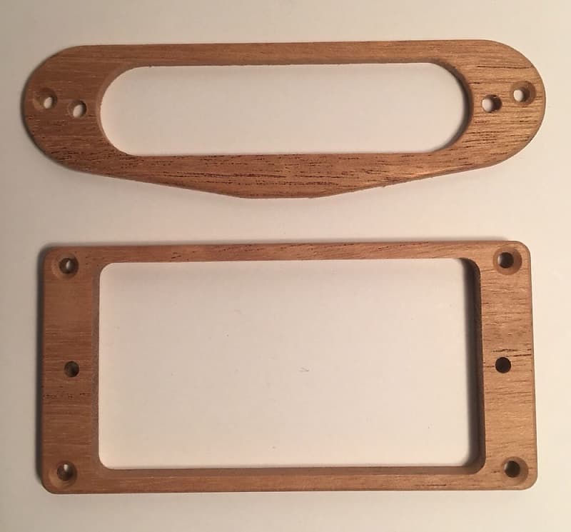 Guilford Mahogany Flat H/S Humbucker Strat Pickup Ring Set - | Reverb