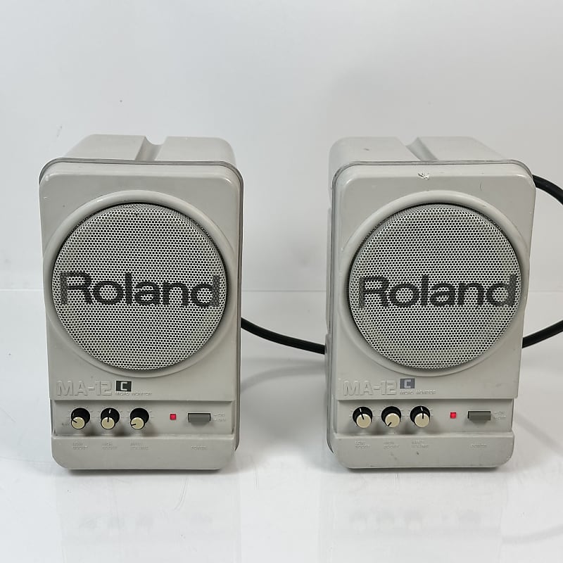 Roland MA-12C Stereo Monitor Speakers Desktop PC Micro | Reverb