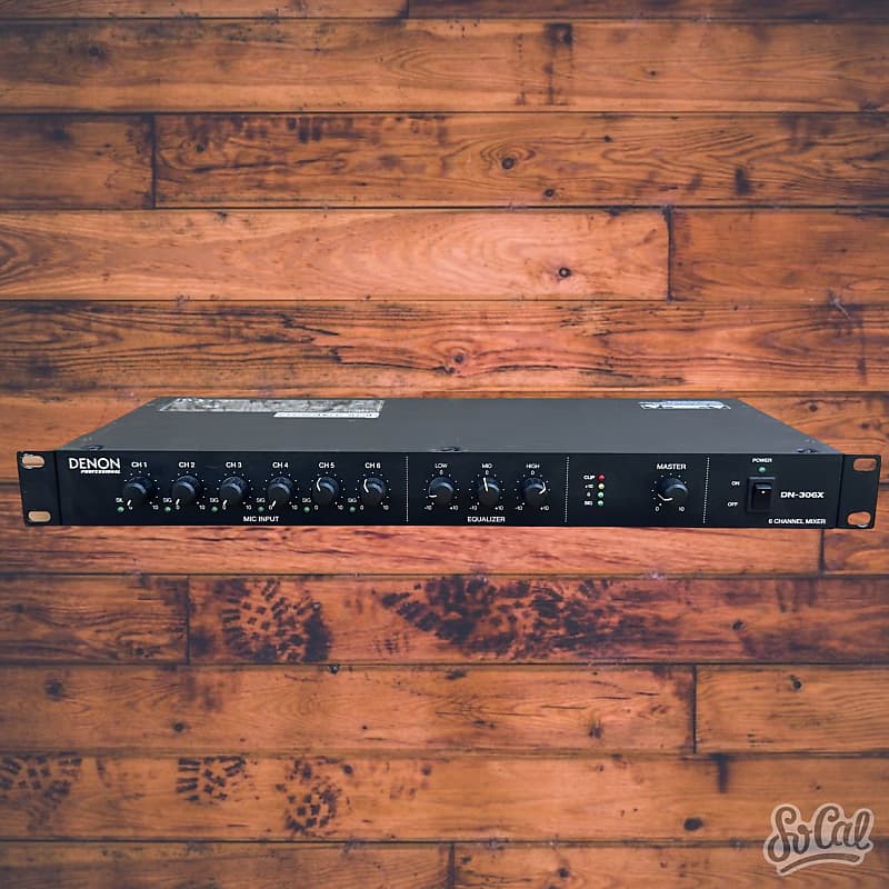 Denon DN-306X 1U Rack 6-Channel Mixer | Reverb