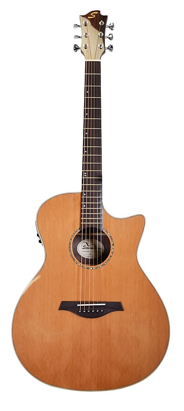 Sevinia GA41C Auditorium Electro with Solid Cedar, Rosewood | Reverb