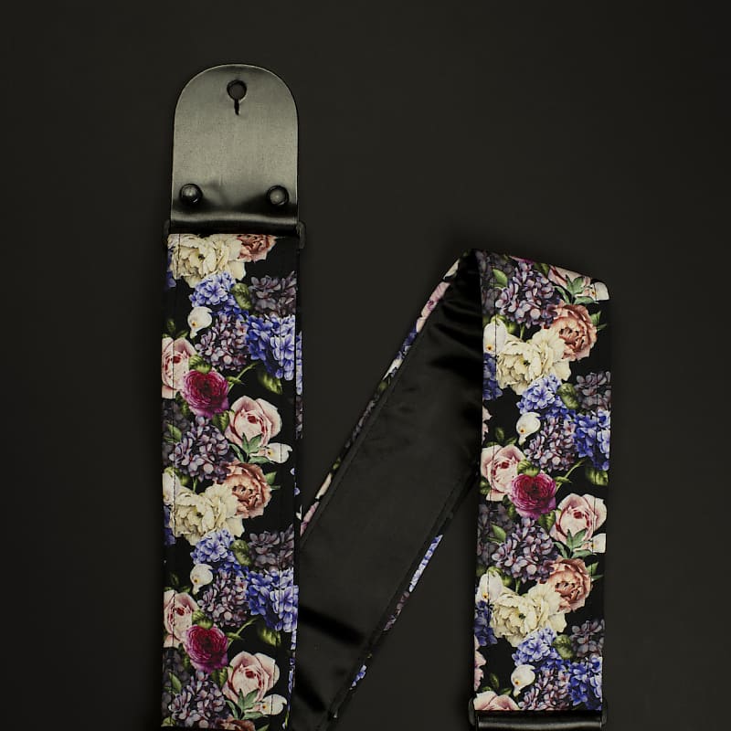 Mr.Strapsky Roses Guitar Strap Bass Strap (Wide 3inch) With | Reverb