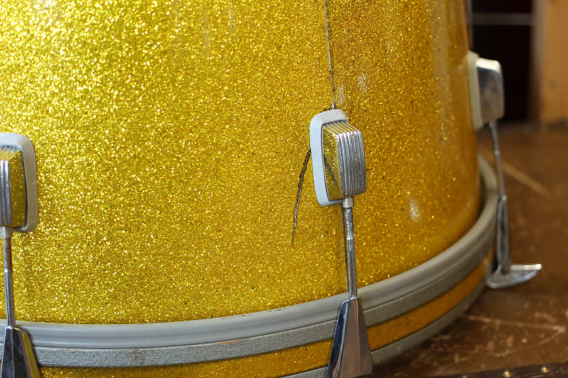 1960's Trixon 'Telstar' outfit in Yellow Sparkle | Reverb