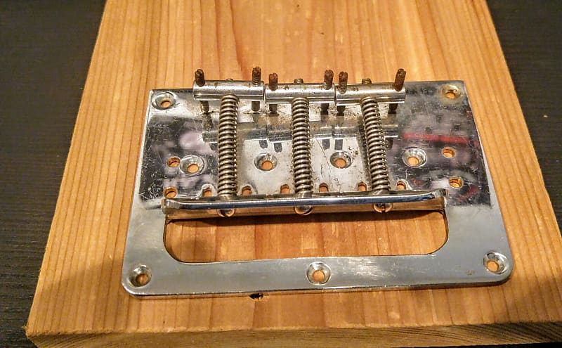 MIJ Guitar Bridge Chrome | Reverb