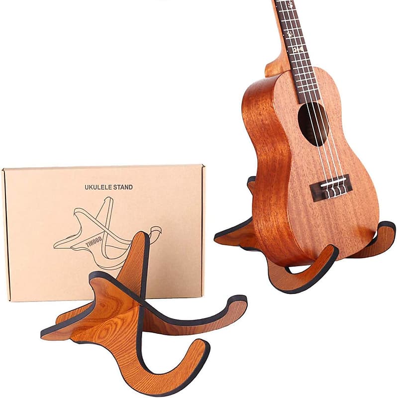 Wooden Ukelele Stand Holder Musical Instrument Stand Concert | Reverb