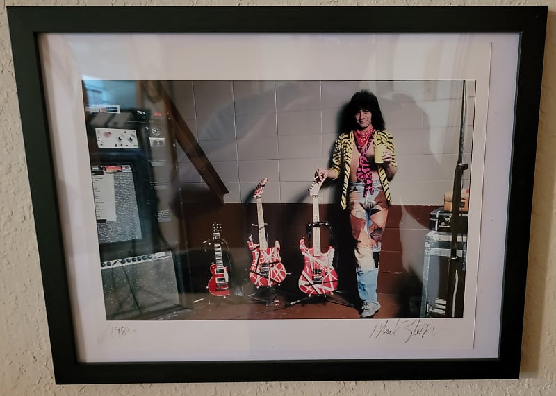 Neil Zlozower 1984 Eddie Van Halen Original 11"x14" Print | Reverb