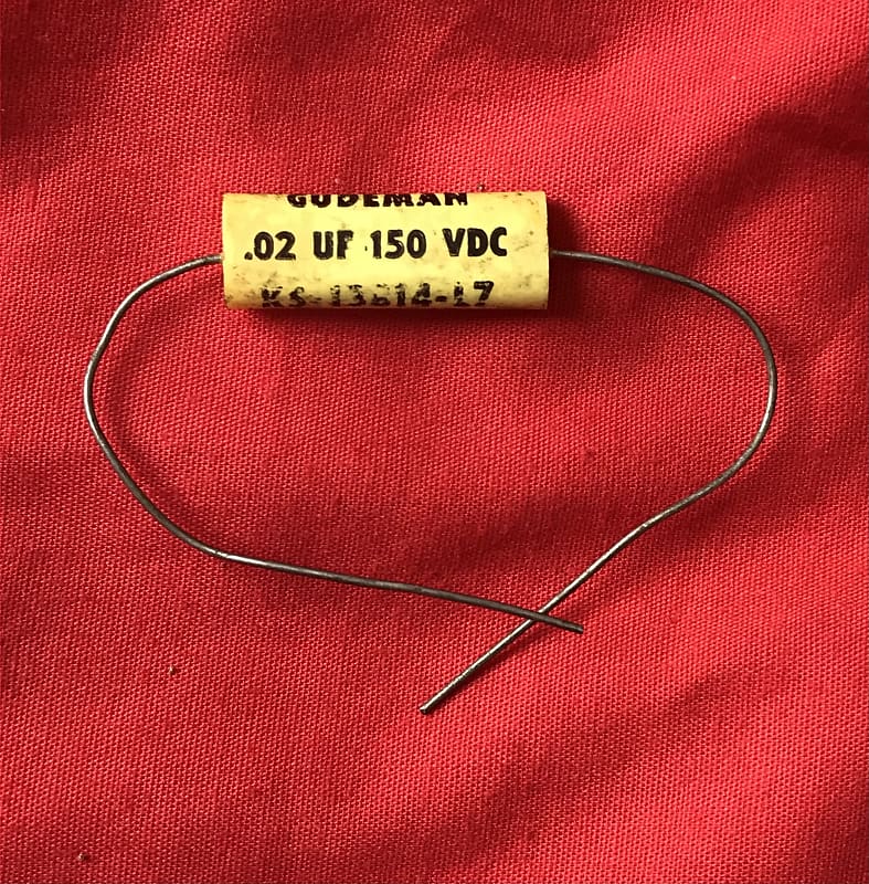 .02 uF 150V capacitor GUDEMAN 1970s mini phone book great | Reverb UK