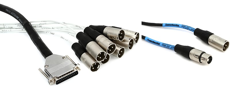 Pro Co DA88XM-10 8-channel DB25 to XLR Male Snake - 10 foot | Reverb