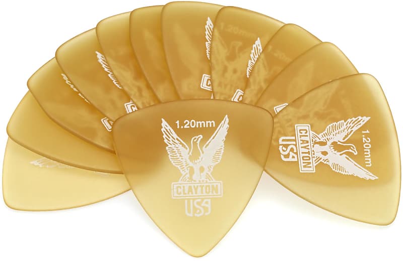Clayton Ultem Rounded Triangle Picks 12-pack 1.20mm (2-pack) | Reverb