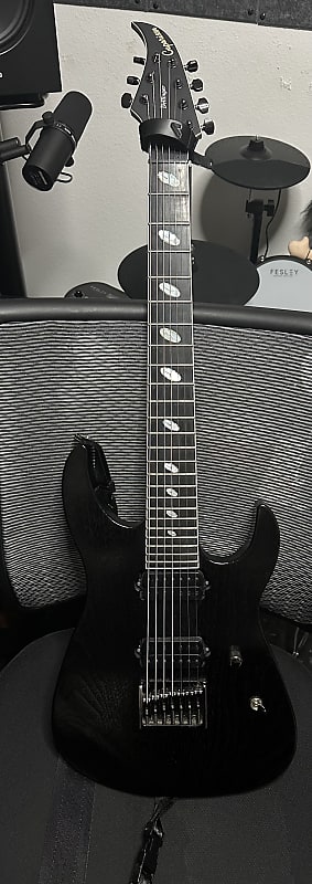 Caparison Dellinger FX-AM 7 String - See-Through Black | Reverb